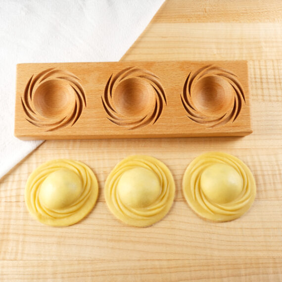 Sunshine Ravioli Board Rav-001 | Fun Food Tools 7.8 inch Wood Ravioli Board
