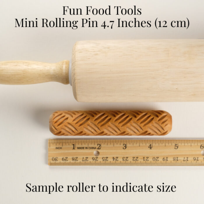 Small Leaves Mini Rolling Pin BHR-012 | Fun Food Tools 4.7 inch Wood ...