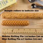 Sea Turtles Mini Rolling Pin BHR-003 | Fun Food Tools 4.7" Wood Rolling Pin